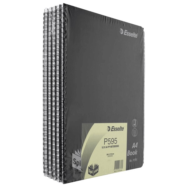 Spirax P595 Polypropylene Note Book 120 Pages A4 Side Bound 5605800