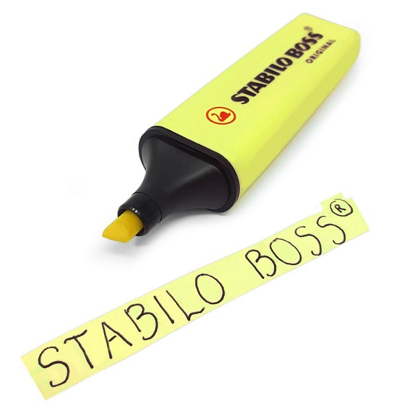 STABILO BOSS® Original Highlighters Pastel Milky Yellow, Box 10