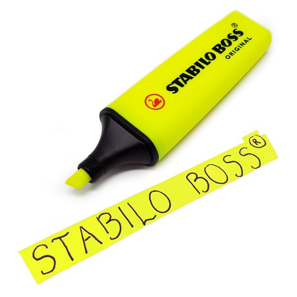 STABILO BOSS® Original Highlighters Yellow, Box 10