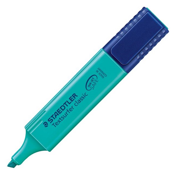 STAEDTLER® Textsurfer Classic Highlighters Turquoise, Box 10