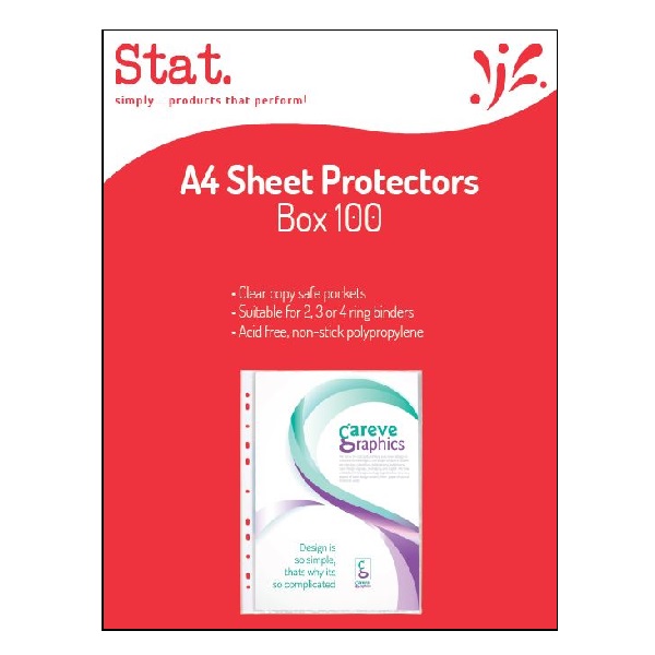 STAT. 43050 Economy Copysafe A4 Sheet Protectors, Box 100