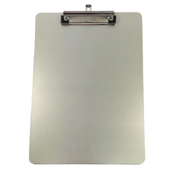 Stat. Aluminium Clipboard A4 Silver 71394