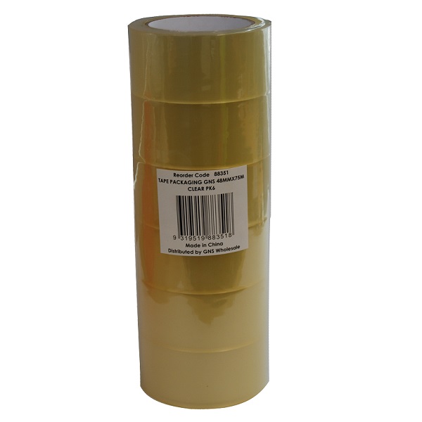 Stat. Packaging Tape 48mm x 75m Clear 88351