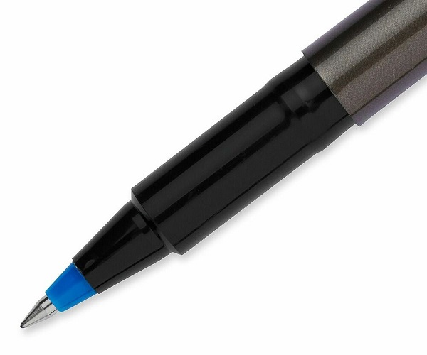Uni-ball UB-155 Micro DELUXE Rollerball Pens 0.5mm Blue, Box 12