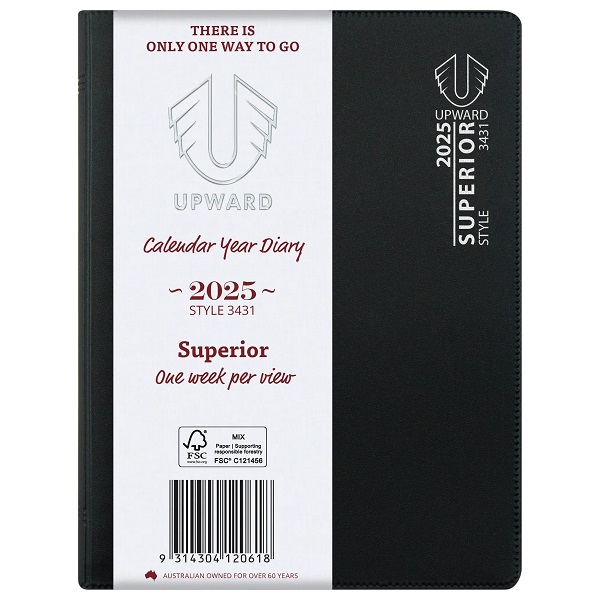 UPWARD 3431 Superior Week per View Pocket B6 Diary UPCY3431