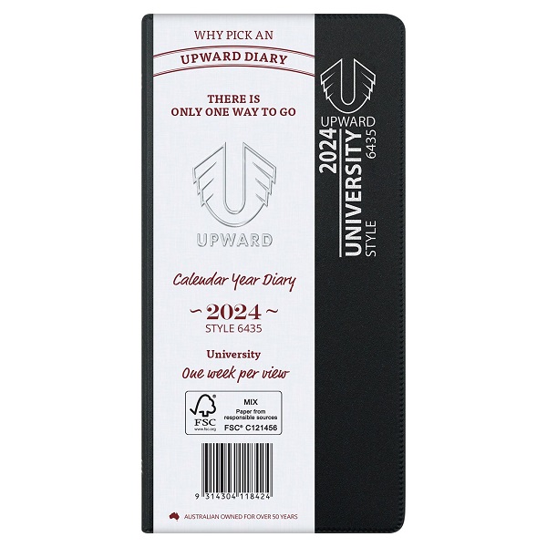 UPWARD 6435 University Week per View Pocket Diary UPCY6435