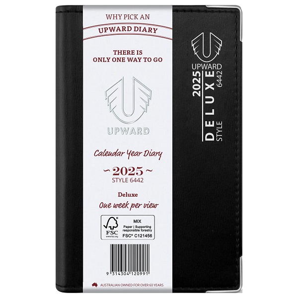 UPWARD 6442 Deluxe Week per View Pocket A6 Diary UPCY6442