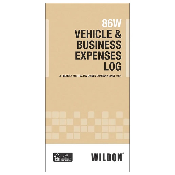 Wildon 86W Vehicle & Business Expenses Log Book WIL086