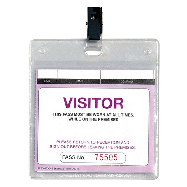 Zions Corporate Visitors Pass Wallet & Clip WCVSFR