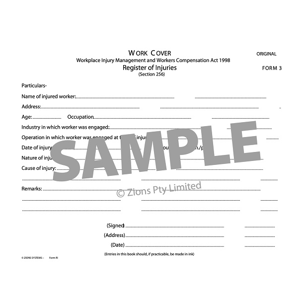 The Office Guys :: Injury Registers