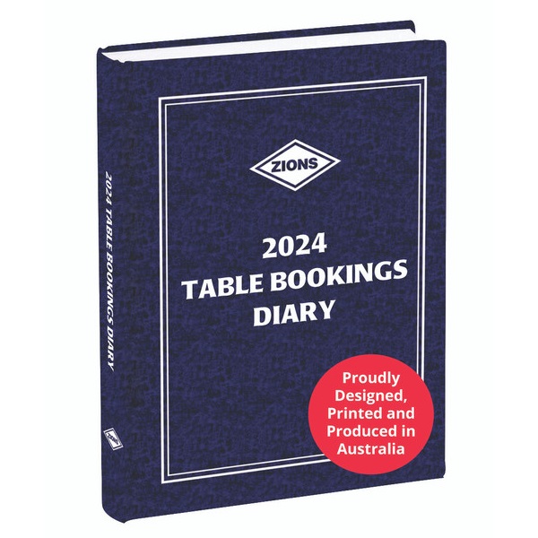 Zions Table Bookings Diary TBD
