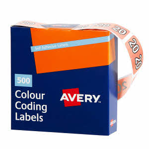 The Office Guys :: AVERY® Side Tab Colour Coding Year Labels