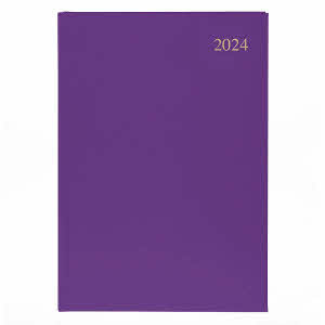 Essential A4 Day to Page Diary Purple ESSA41.55