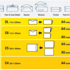 TUDOR Envelope Peel-n-Seal 355 x 150mm Gold 140193