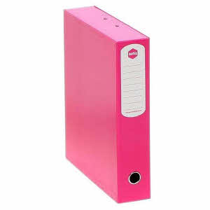 MARBIG 8008809A Heavy Duty Box File 75mm Summer Colours Pink