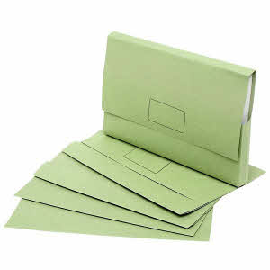 MARBIG Slimpick® Document Wallets Foolscap Enviro Kraft, Pack10 4003104