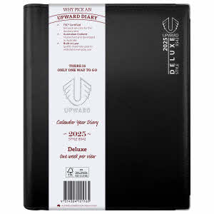 UPWARD 8542 Deluxe Vertical Week per View B5 Diary UPCY8542