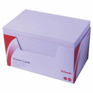 Esselte System Cards Ruled 127x76mm (5x3) White, Pack 500