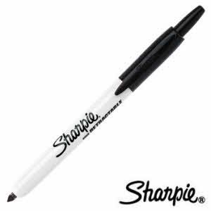 Sharpie® RT Retractable Permanent Fine Point Markers Black 36701